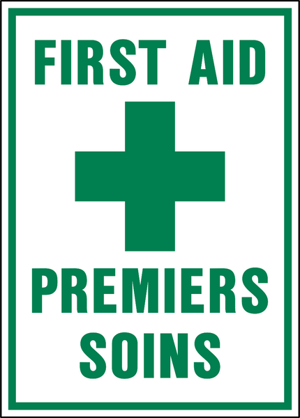 First Aid Bilingual | Western Safety Sign
