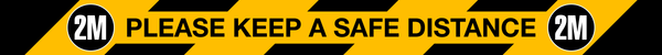 Please Keep a Safe Distance 2m Floor Minder Sign – Western Safety Sign