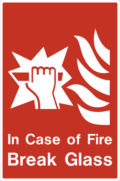 In Case of Fire | Western Safety Sign