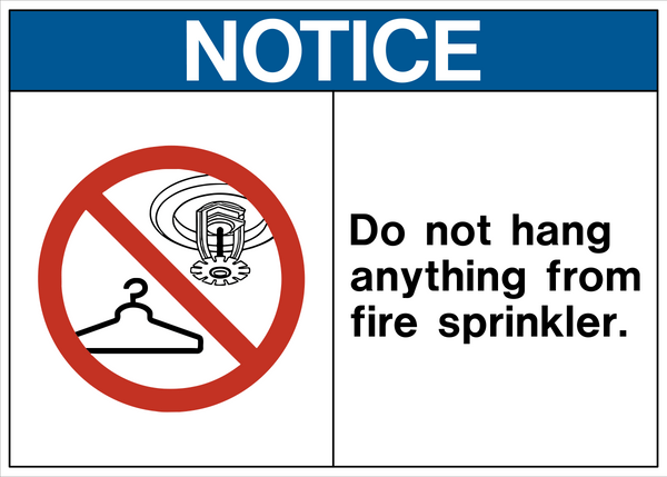 Fire Sprinkler | Western Safety Sign