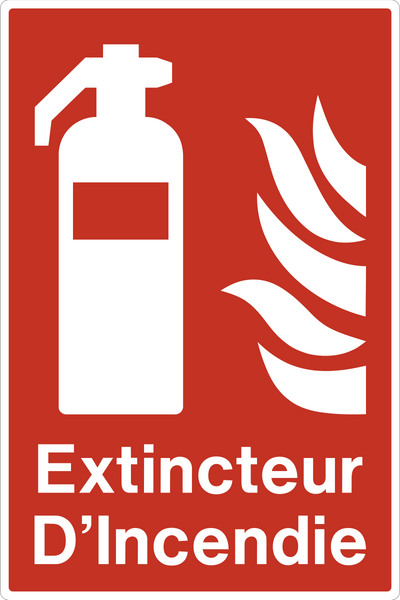 Fire Extinguisher French | Western Safety Sign