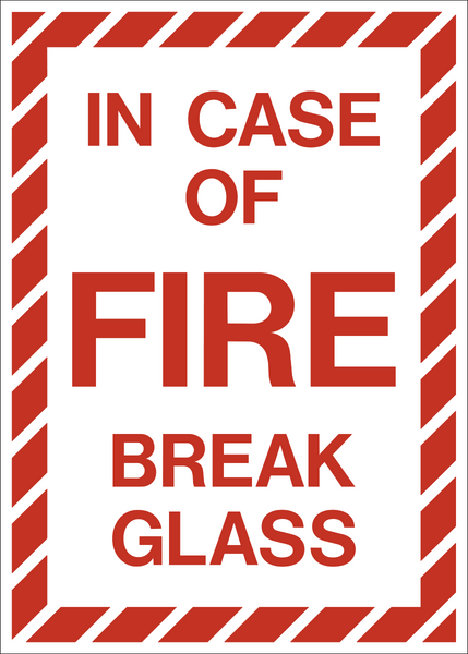 In Case of Fire | Western Safety Sign