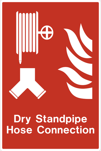 Dry Standpipe Hose Connection | Western Safety Sign