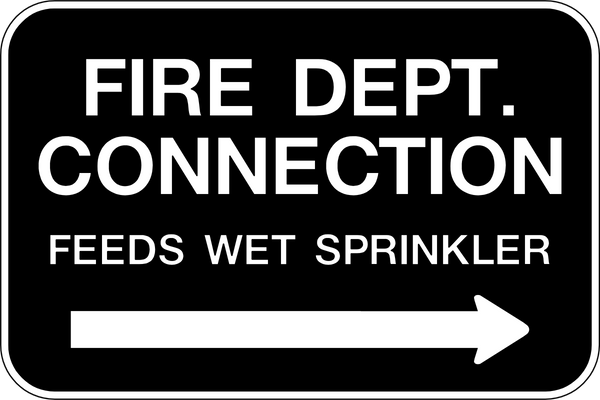 Fire Dept. Connection – Western Safety Sign