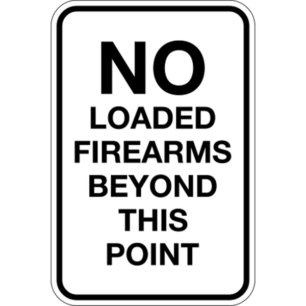 No Loaded Firearms Sign | Western Safety Sign