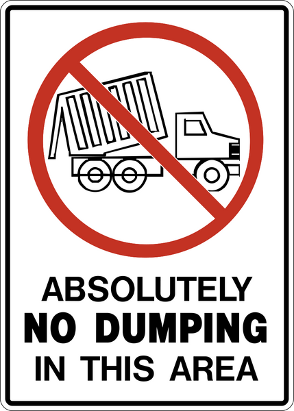 No Dumping | Western Safety Sign