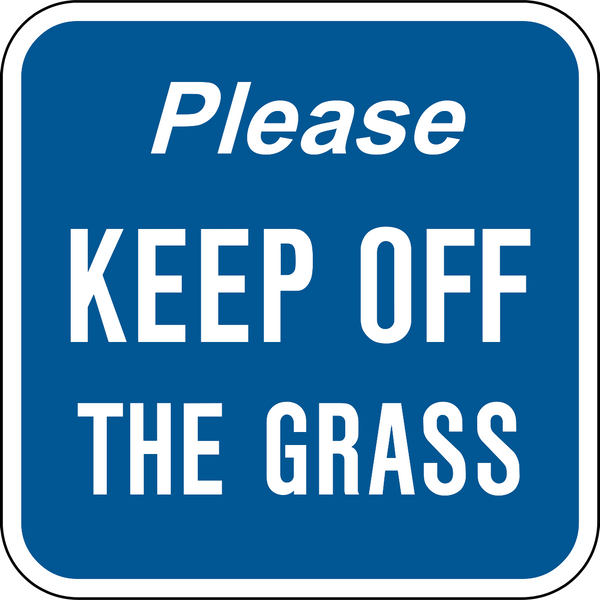 Keep Off Grass | Western Safety Sign