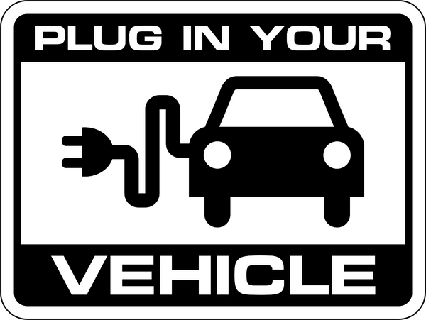Electric Vehicle Plug in Parking Sign | Western Safety Sign
