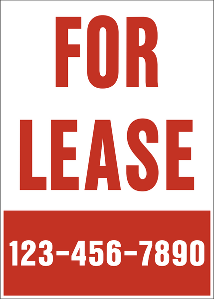 Lease | Western Safety Sign