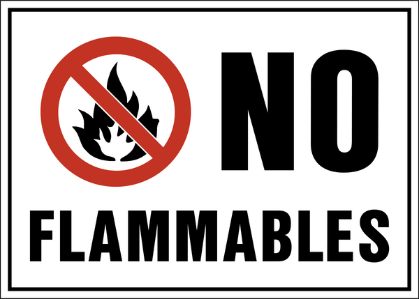 No Flammables | Western Safety Sign