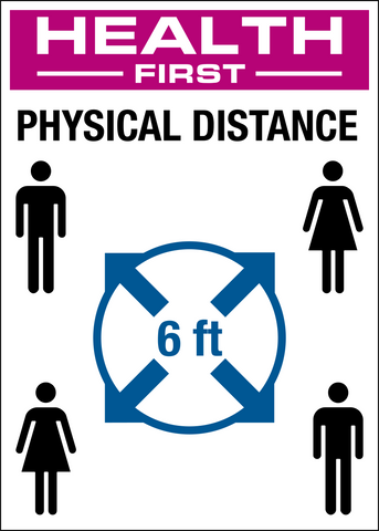 Physical Distance | Western Safety Sign