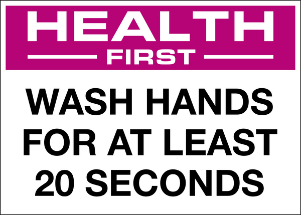Hand Washing – Western Safety Sign