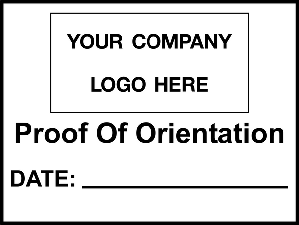 Safety Orientation | Western Safety Sign