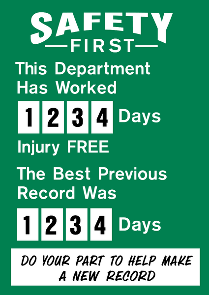 Lost Time Accident-1 – Western Safety Sign