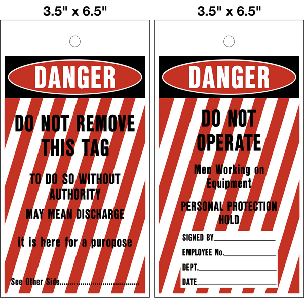 Danger Do Not Remove this Tag | Western Safety Sign