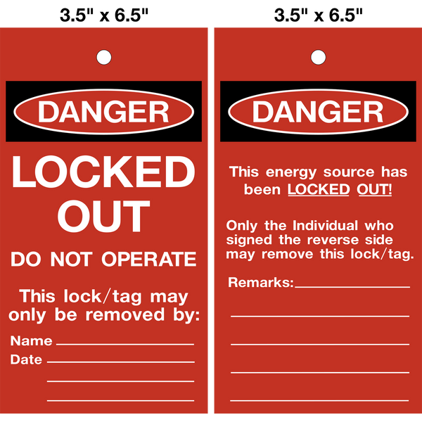 Danger Locked Out | Western Safety Sign