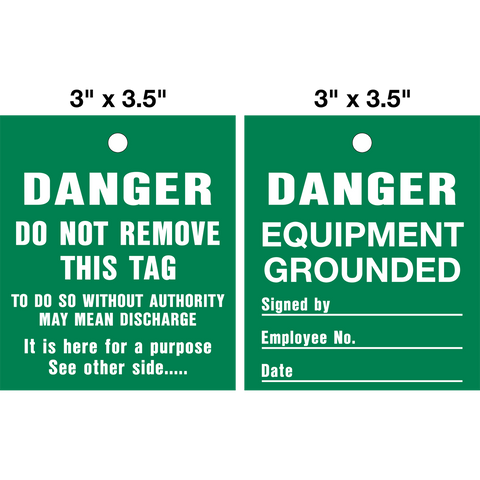 Danger Equipment Grounded | Western Safety Sign