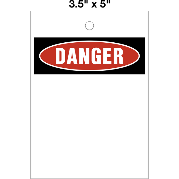 Danger Blank Lock Out Tag | Western Safety Sign