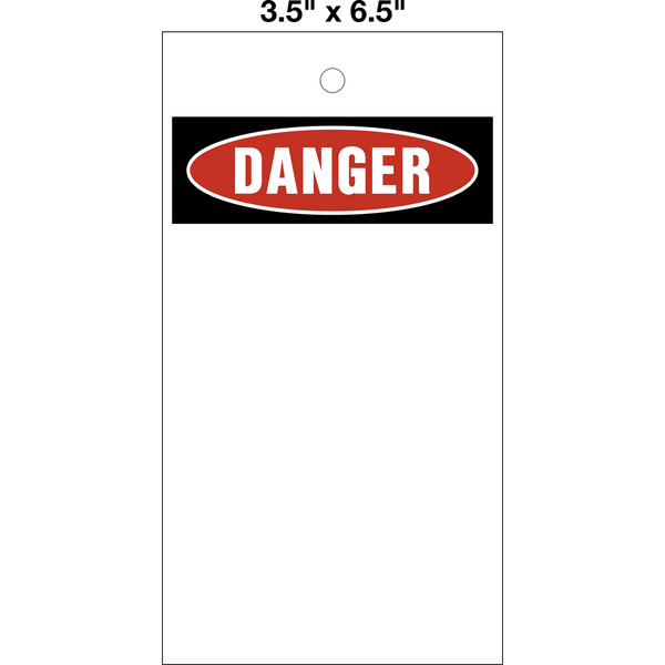 Danger Blank Tag – Western Safety Sign