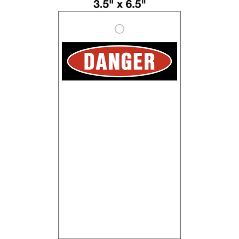 Danger Blank Tag – Western Safety Sign