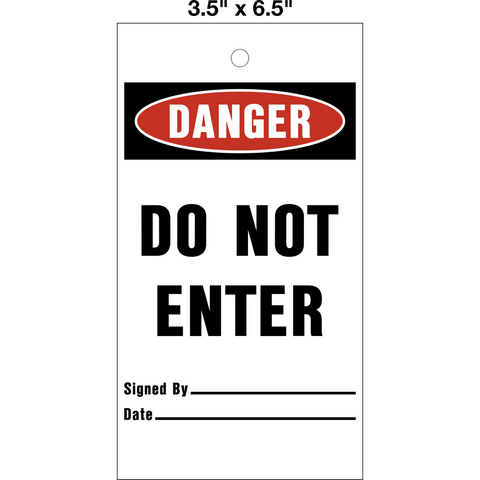Danger Do Not Enter | Western Safety Sign