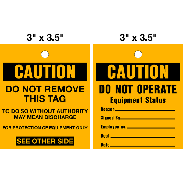 Caution Do Not Remove Lock Out Tag | Western Safety Sign