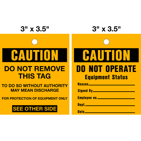 Caution Do Not Remove Lock Out Tag | Western Safety Sign