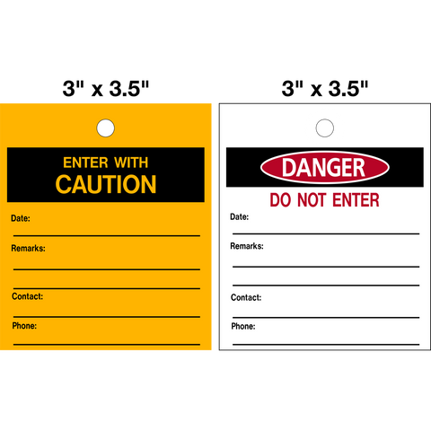 Danger Do Not Enter 2-sided Lock Out Tag | Western Safety Sign