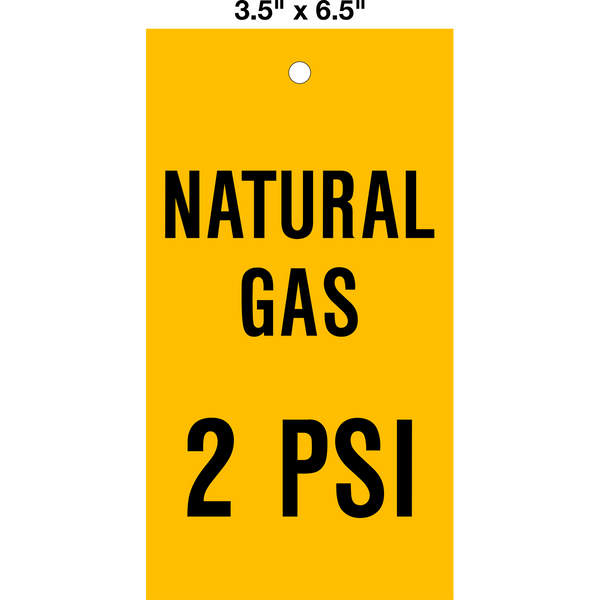 Caution Natural Gas | Western Safety Sign