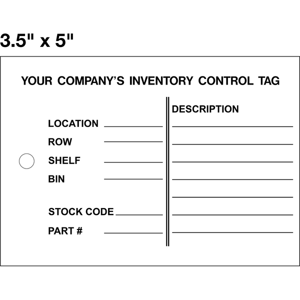 Inventory Control Lock Out Tag | Western Safety Sign