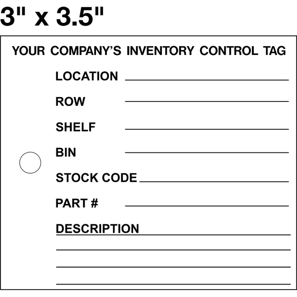 Inventory Control Tag – Western Safety Sign