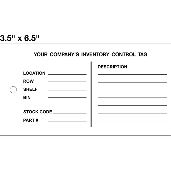 Inventory Control Tag – Western Safety Sign