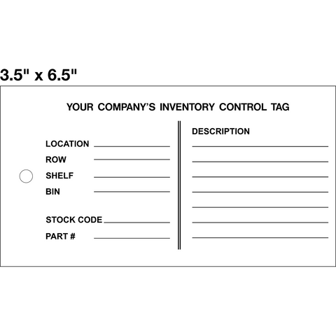 Inventory Control Lock Out Tag | Western Safety Sign