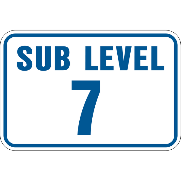 Sub level number – Western Safety Sign