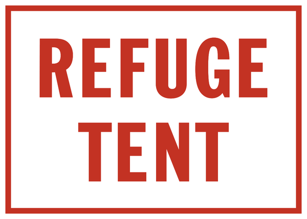 Refuge Tent Sign | Western Safety Sign
