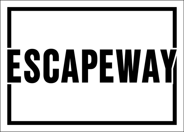 Escape Way-1 | Western Safety Sign