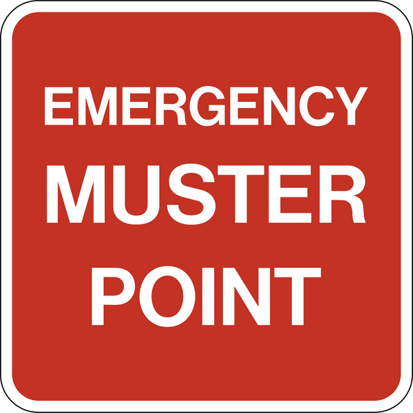 Emergency Muster Point Sign | Western Safety Sign