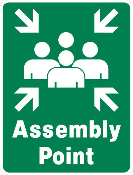 Assembly Point Rectangle Sign | Western Safety Sign