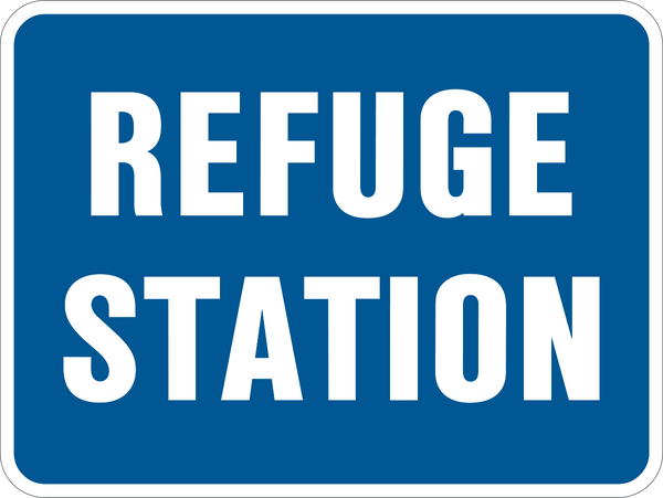 Refuge Station Sign | Western Safety Sign