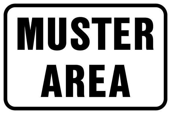 Muster Area Sign | Western Safety Sign