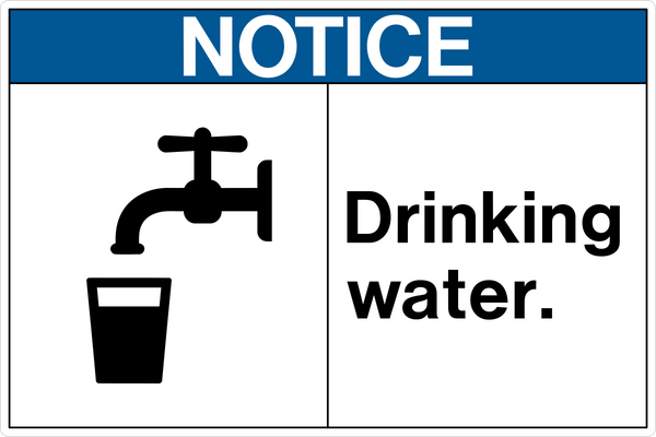 Drinking Water OSHA Notice Sign | Western Safety Sign