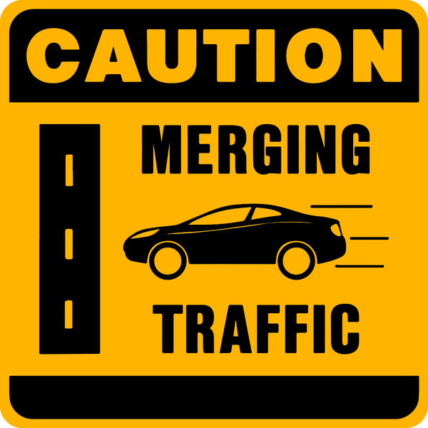 Merging Traffic Sign | Western Safety Sign