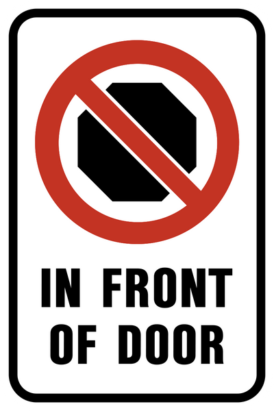 No Stopping Symbol Rectangle Custom Text Traffic Sign | Western Safety Sign