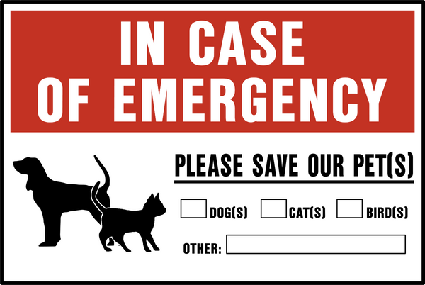 Pet Safety-C – Western Safety Sign