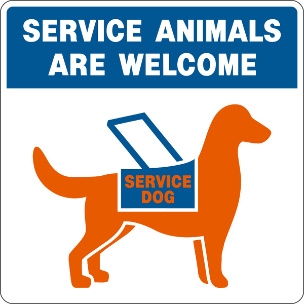 Service Animal Sign