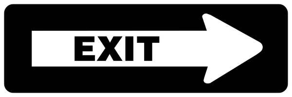 One Way EXIT right Sign | Western Safety Sign