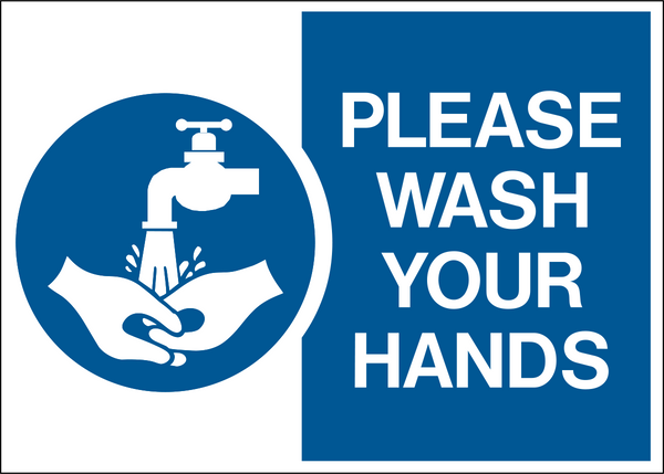 Please Wash Your Hands Sign | Western Safety Sign