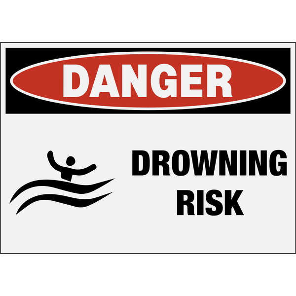 Drowning Risk Danger Sign | Western Safety Sign