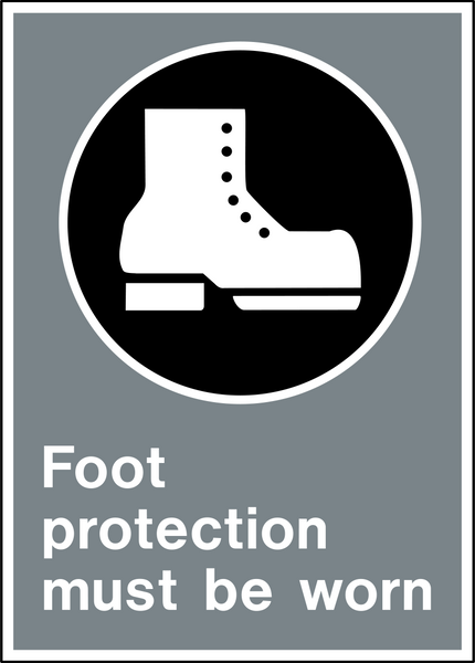 Foot Protection – Western Safety Sign