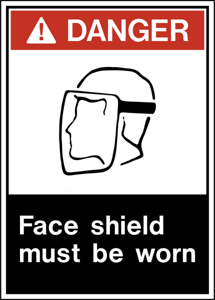 Danger - Face Protection | Western Safety Sign